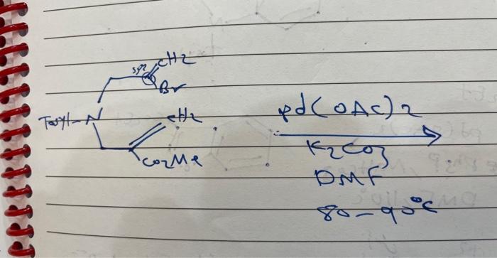 Solved k2COpd(OAC)2→ DNF 80−90∘C | Chegg.com