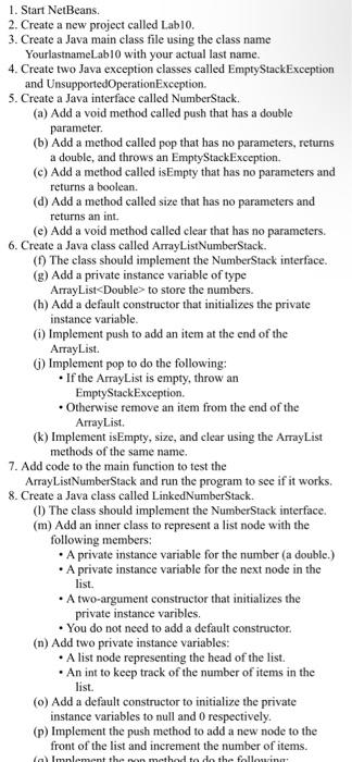 Solved 1. Start NetBeans. 2. Create a new project called | Chegg.com