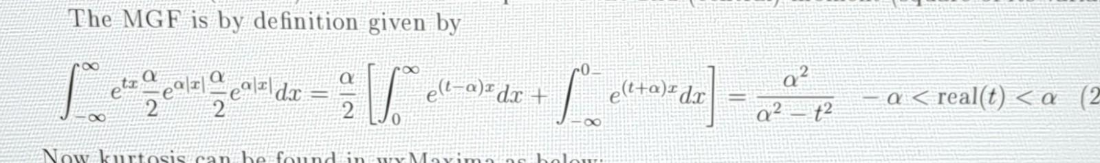 Solved look up The MGF (or derive using wxMaxima)of the | Chegg.com