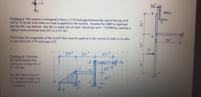 Solved WALL Problem 3: The system is designed to have a 1/16 | Chegg.com