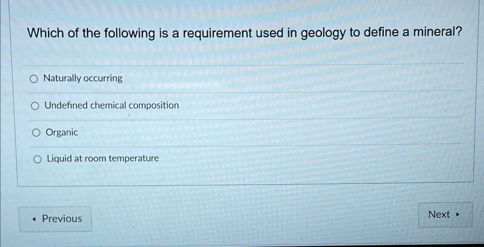 Solved Which of the following is a requirement used in | Chegg.com