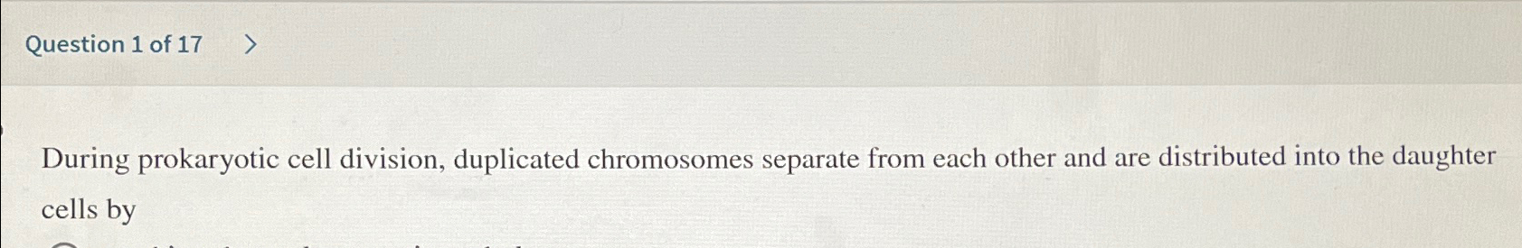 Solved During prokaryotic cell division, duplicated | Chegg.com