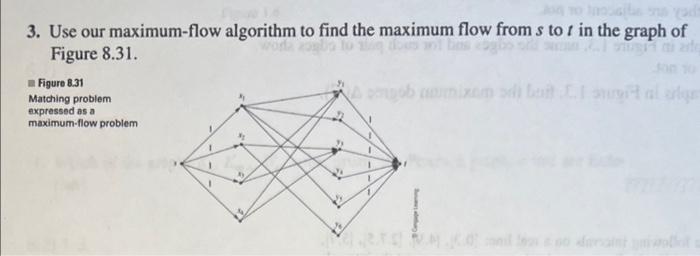 Solved 3. Use our maximum-flow algorithm to find the maximum | Chegg.com Solved 3. Use our maximum-flow algorithm to find the maximum | Chegg.com