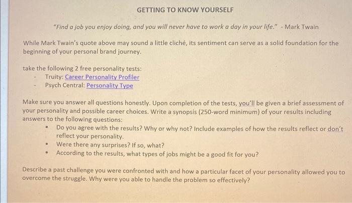 Solved "Find a job you enjoy doing, and you will never have | Chegg.com