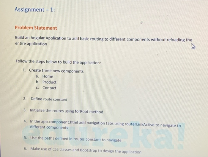 Assignment 1 Problem Statement Build An Angular