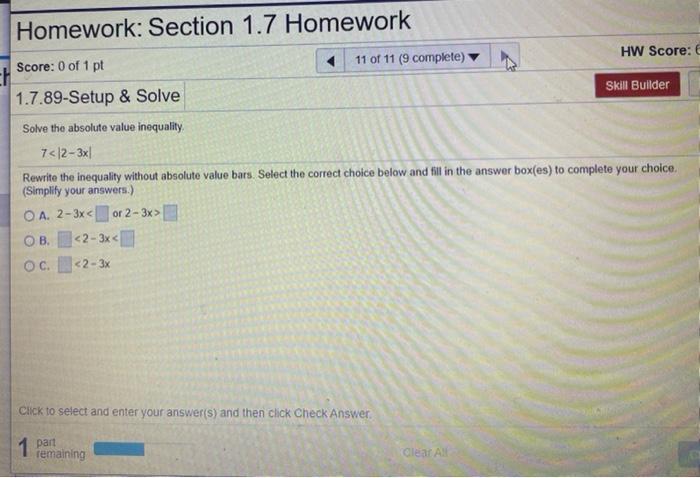 Solved Homework Section 1 7 Homework Hw Score 11 Of 11 9