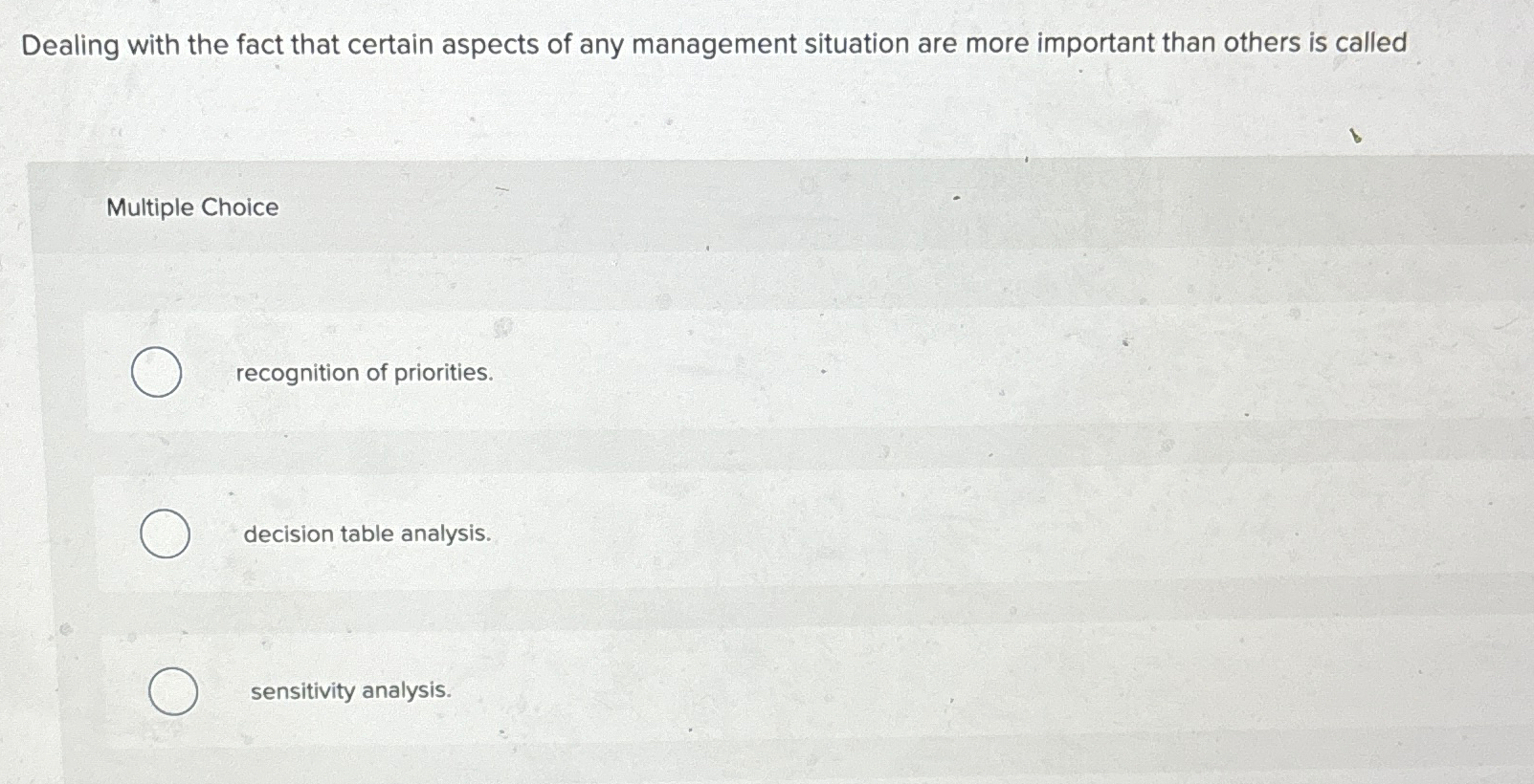 Solved Dealing with the fact that certain aspects of any | Chegg.com