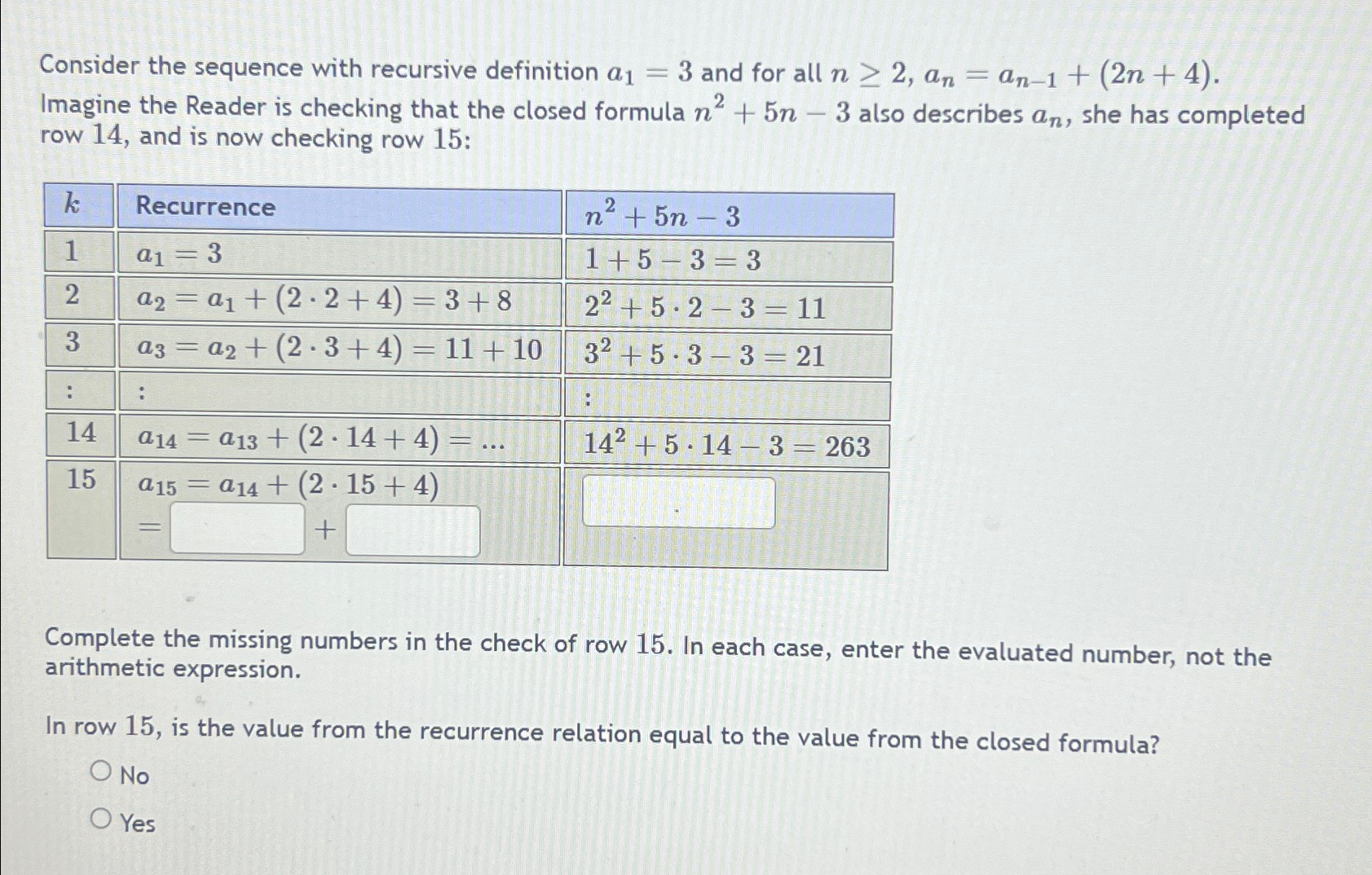 Solved Consider the sequence with recursive definition a1=3 | Chegg.com