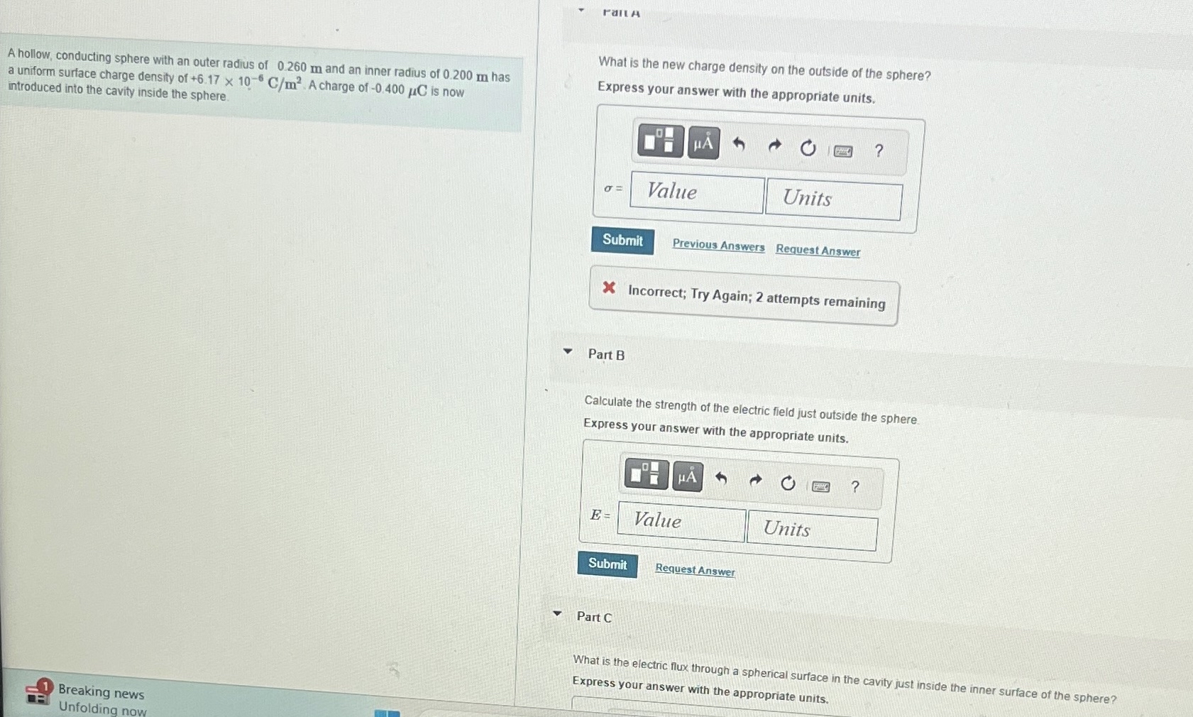 Solved Please answer all parts. | Chegg.com