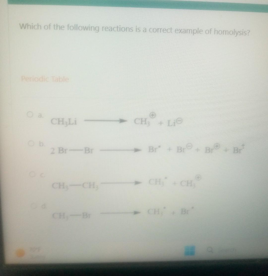 Solved Which of the following reactions is a correct example | Chegg.com
