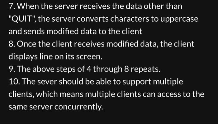 Solved Write codes of both a server and a client in PYTHON | Chegg.com