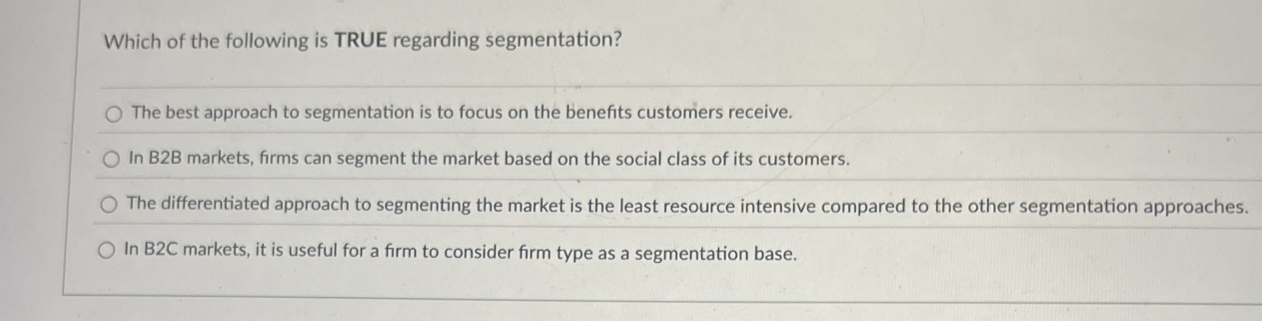 Solved Which of the following is TRUE regarding | Chegg.com