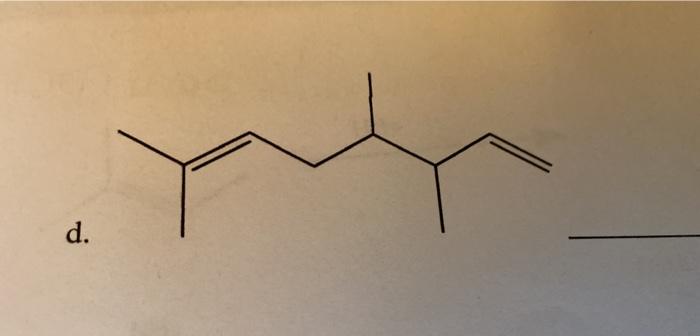 Solved 1 Prob. 4 (4 pts): Provide the IUPAC name for each | Chegg.com Solved 1 Prob. 4 (4 pts): Provide the IUPAC name for each | Chegg.com