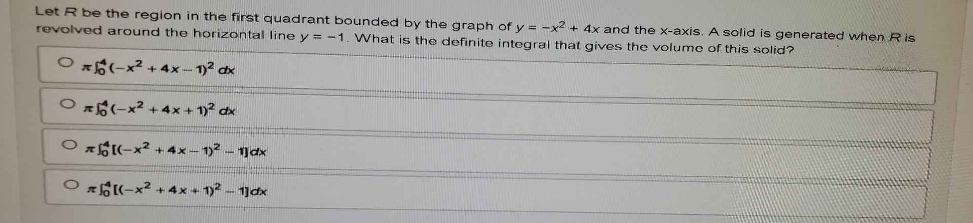 Solved Let R be the region in the first quadrant bounded by | Chegg.com