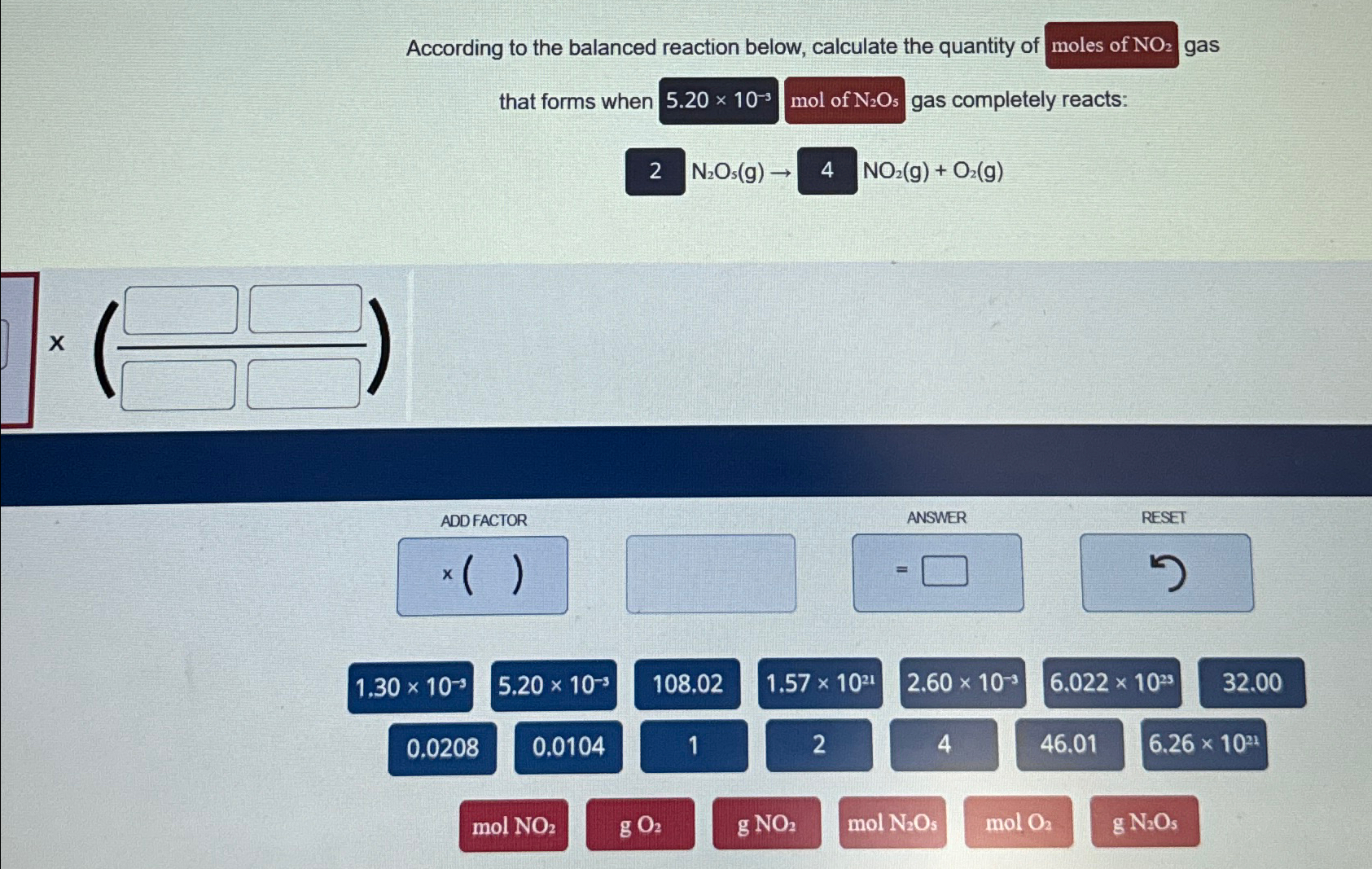 Solved According to the balanced reaction below, calculate | Chegg.com