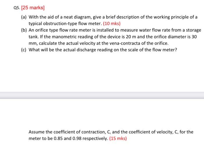 Solved Q5. [25 marks] (a) With the aid of a neat diagram, | Chegg.com