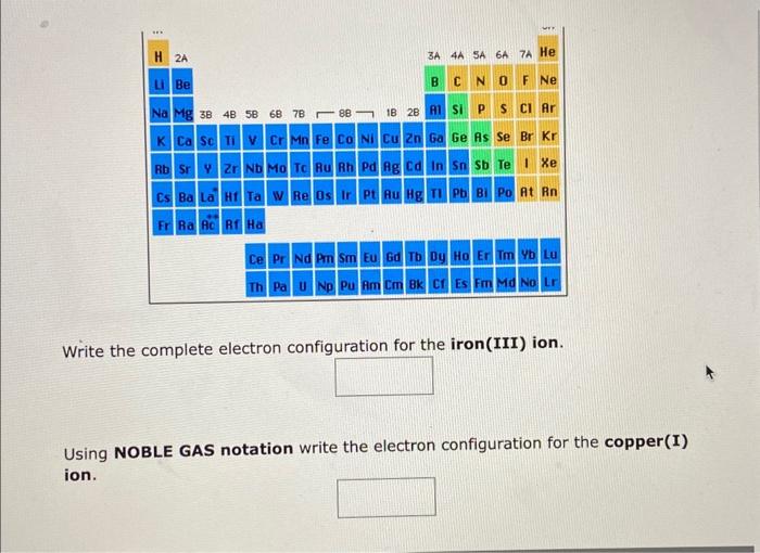 Solved Write the complete electron configuration for the | Chegg.com