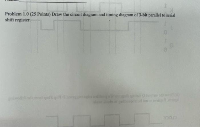 Solved Problem 1.0 (25 Points) Draw the circuit diagram and | Chegg.com