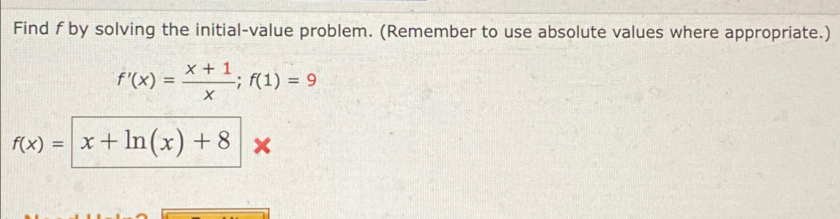 Solved Find f ﻿by solving the initial-value problem. | Chegg.com