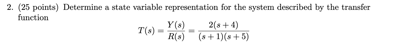 Solved (25 ﻿points) ﻿Determine a state variable | Chegg.com