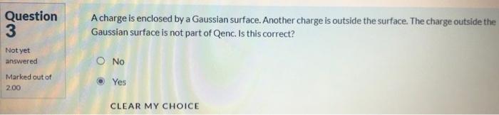 Solved A charge is enclosed by a Gaussian surface. Another | Chegg.com