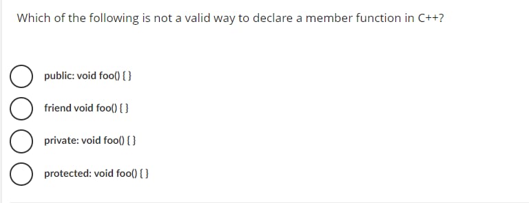 Solved Which of the following is not a valid way to declare | Chegg.com