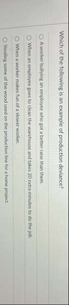 Solved Which of the following is an example of production | Chegg.com