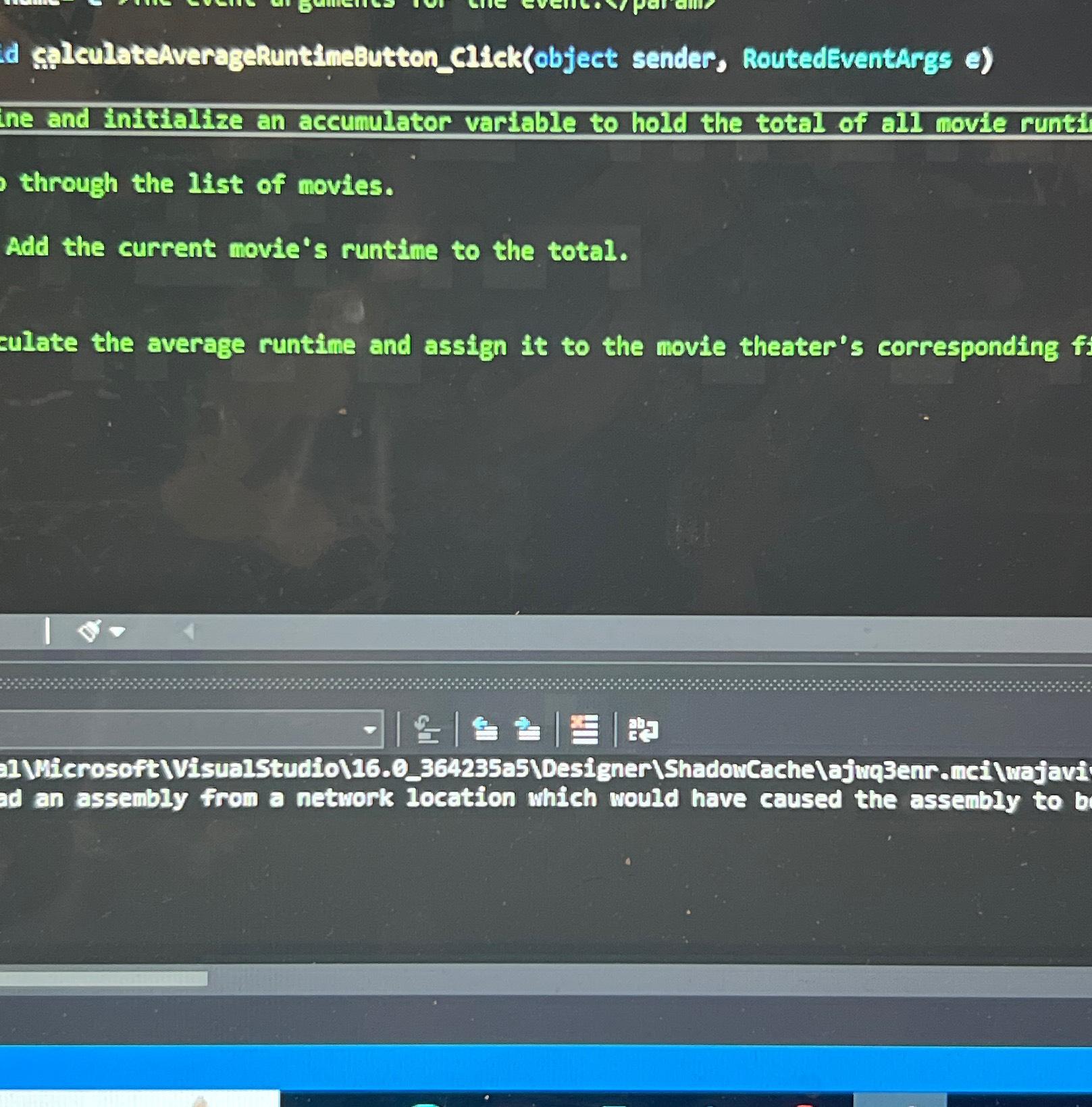 Solved id spleulateAverageRuntineButton_Cllek(object sender, | Chegg.com