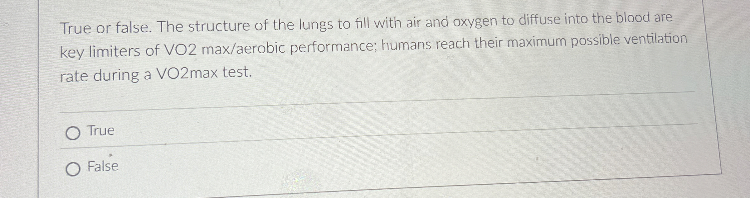 Solved True or false. The structure of the lungs to fill | Chegg.com