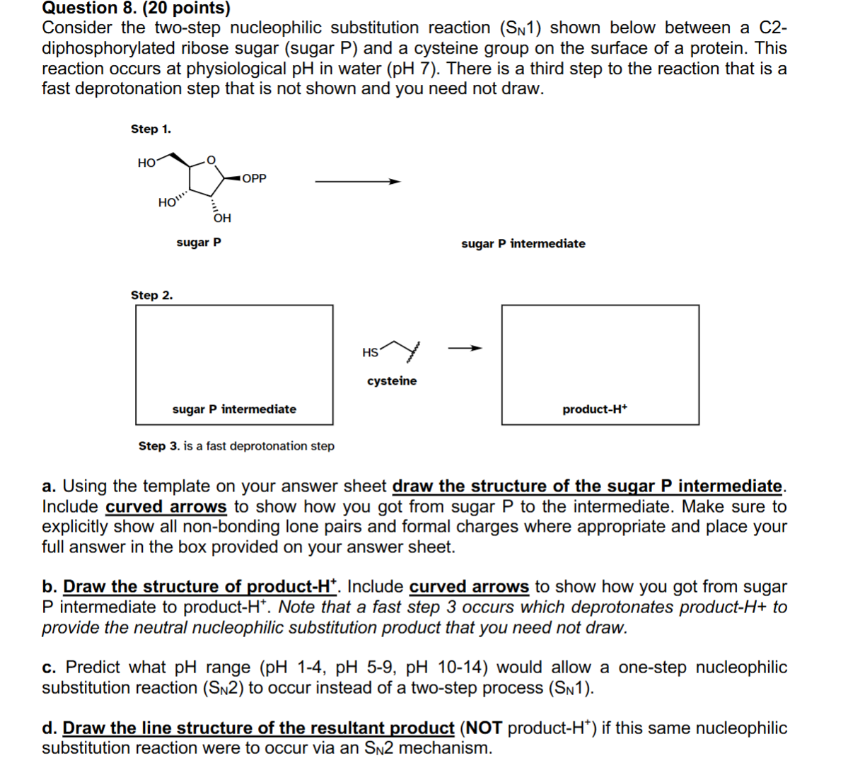 Solved Consider the two-step nucleophilic substitution | Chegg.com