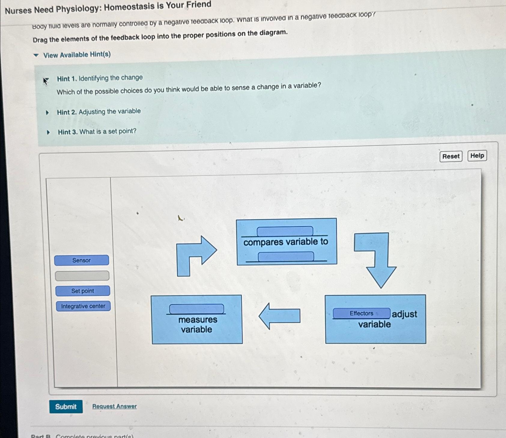 Solved Nurses Need Physiology: Homeostasis is Your | Chegg.com