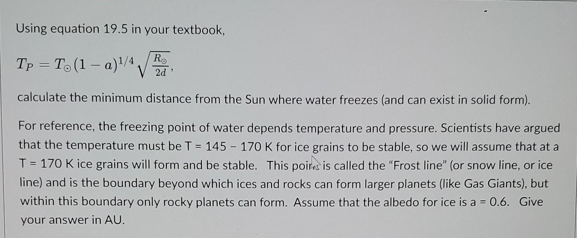 Solved Using equation 19.5 in your textbook, | Chegg.com