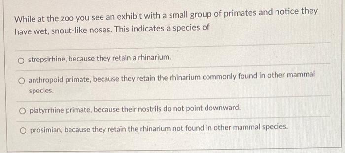 Solved While at the zoo you see an exhibit with a small | Chegg.com