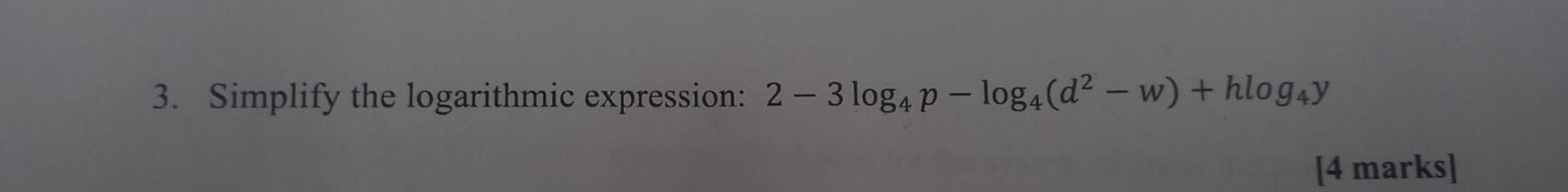 Solved Simplify the logarithmic expression: | Chegg.com