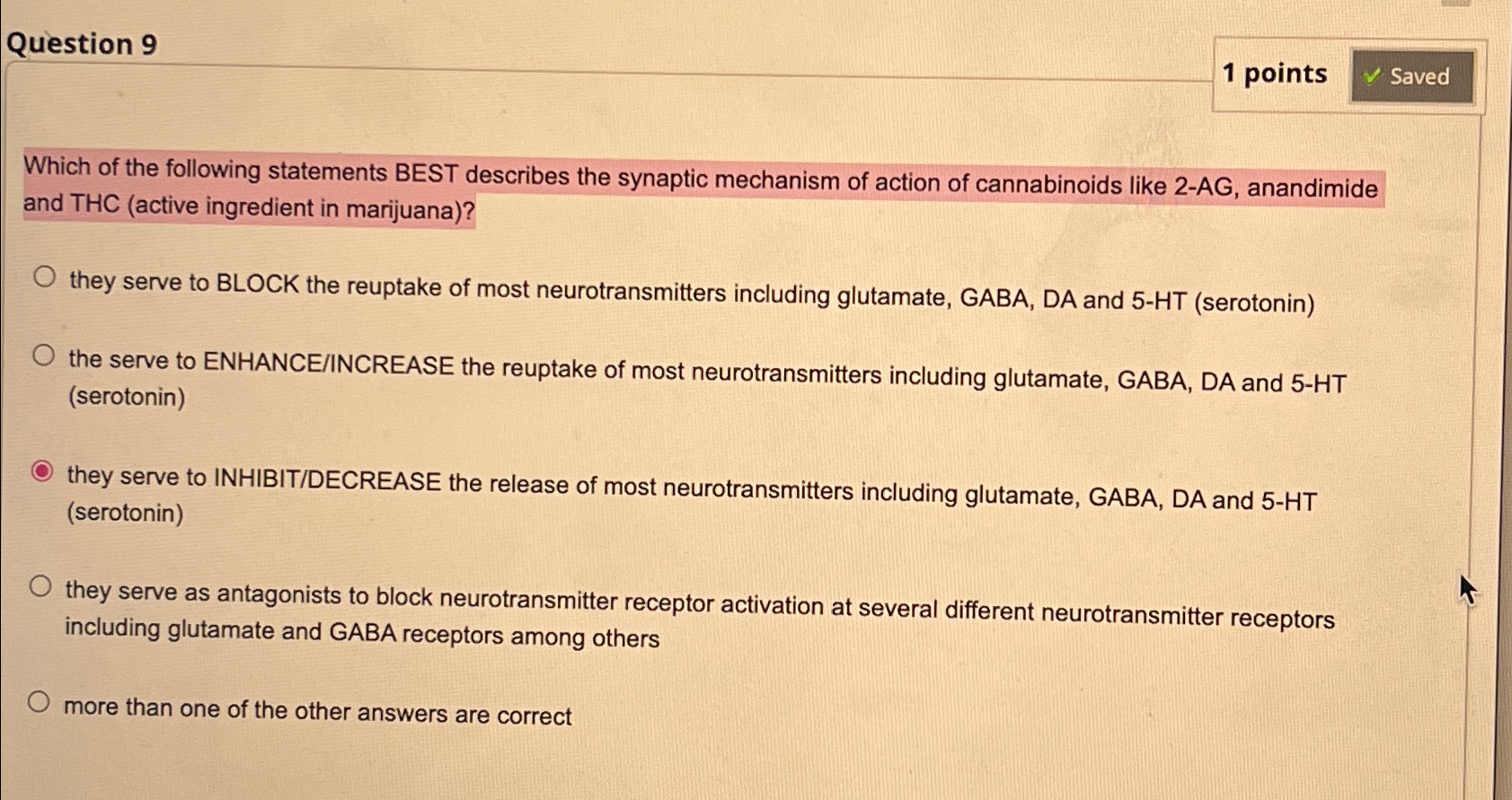 Solved Question 91 ﻿pointsWhich of the following statements | Chegg.com