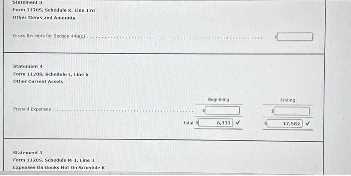 Solved 2021 Federal Statements Page 1 Premium, Inc. | Chegg.com