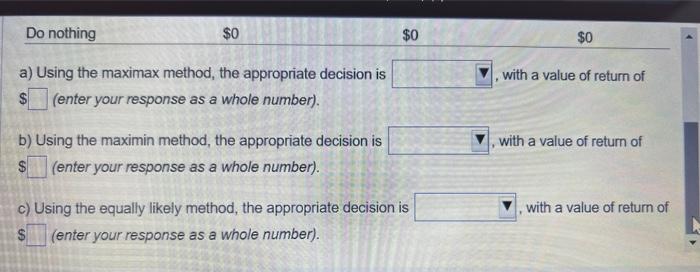 Solved Given the following conditional value table, | Chegg.com
