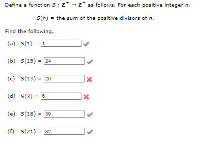 Solved Define a function S:Z+→z+as follows. For each | Chegg.com