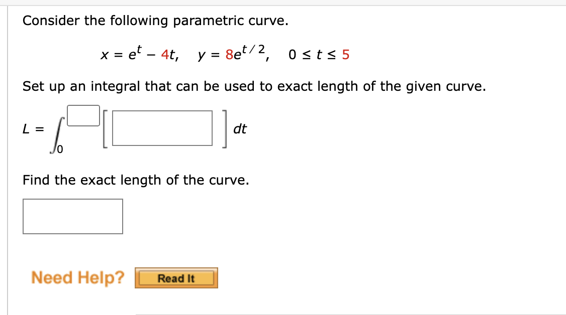 Solved Consider the following parametric | Chegg.com