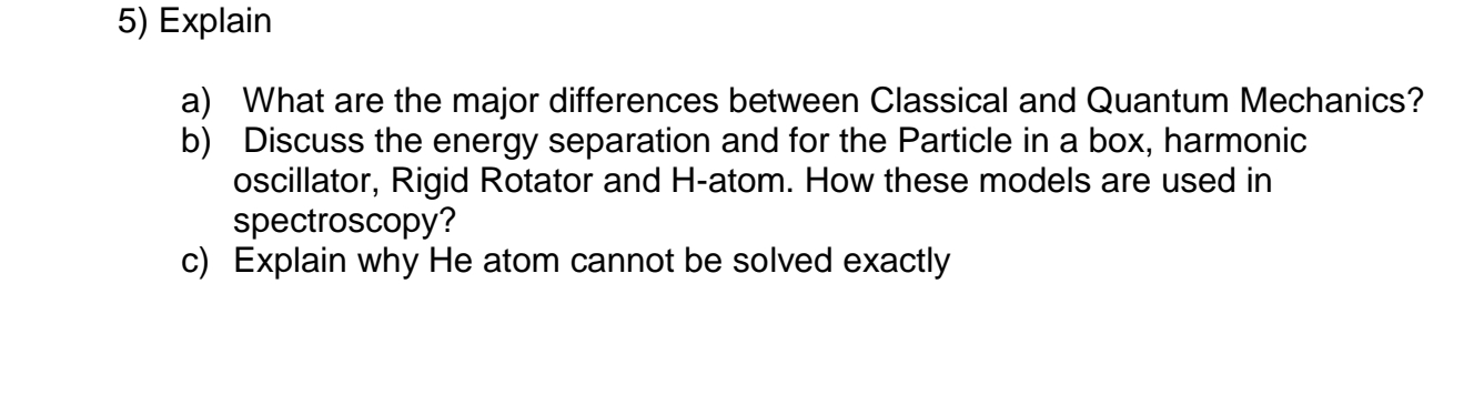 Solved Explaina) ﻿What are the major differences between | Chegg.com