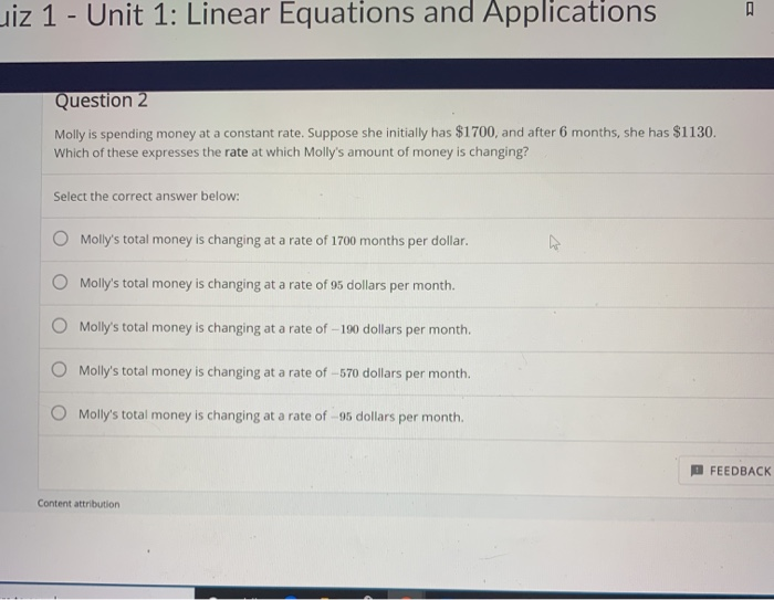 Solved iz 1 - Unit 1: Linear Equations and Applications | Chegg.com