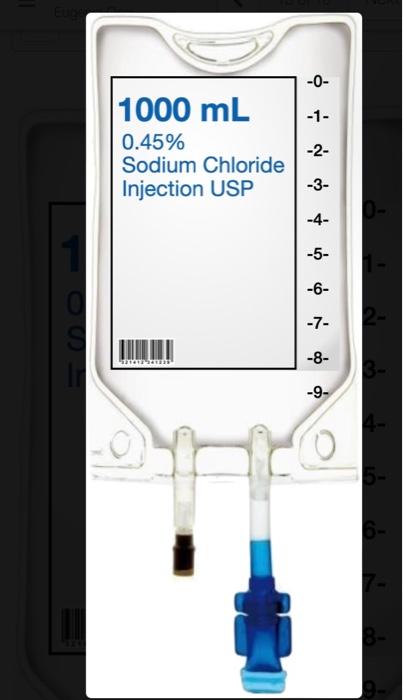 Solved 1/2 NS drip 22 NS IV to run at 125ml/hr What would | Chegg.com