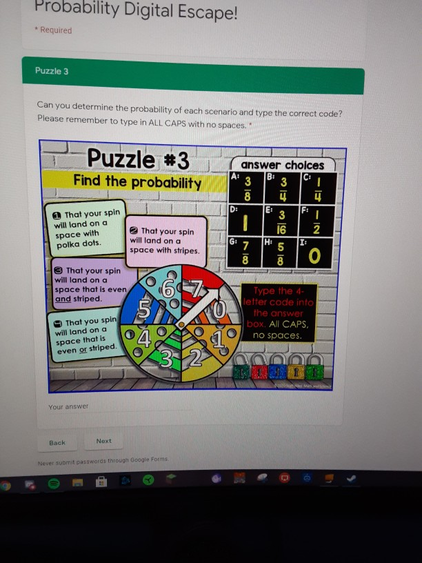 Solved Probability Digital Escape Required Puzzle 3 Can You Chegg