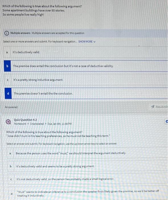 Which of the following is true about the following | Chegg.com