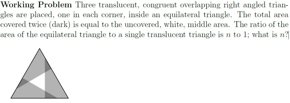 Solved Working Problem Three translucent, congruent | Chegg.com
