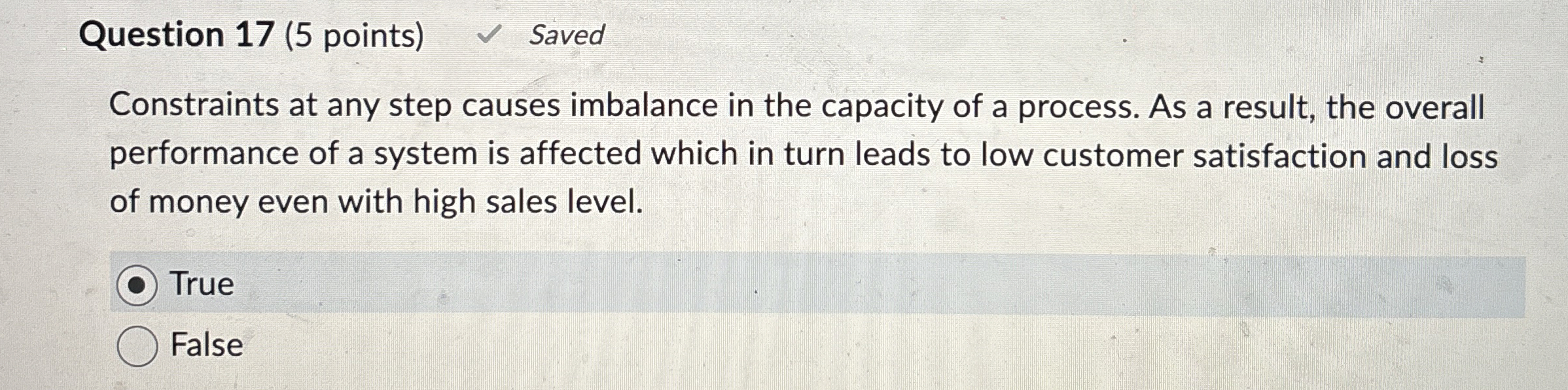 Solved Question 17 (5 ﻿points)SavedConstraints at any step | Chegg.com