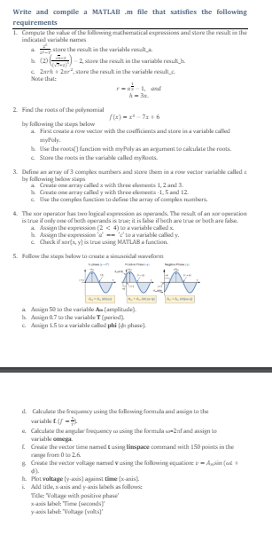 Solved Hello kindly solve below using MATLABWrite and | Chegg.com