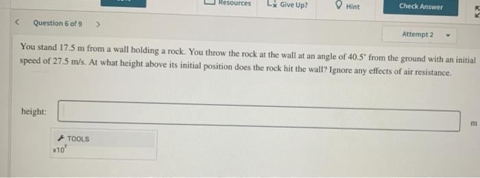 Solved Resources LX Give Up? Hint Check Answer