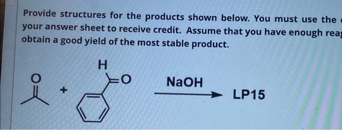 Solved Provide structures for the products shown below. You | Chegg.com