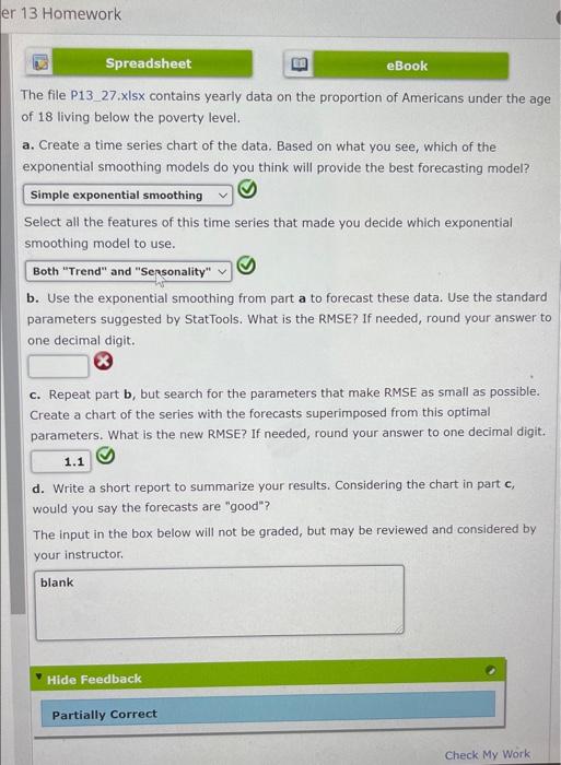 er 13 Homework Spreadsheet eBook The file P13_27.xlsx | Chegg.com